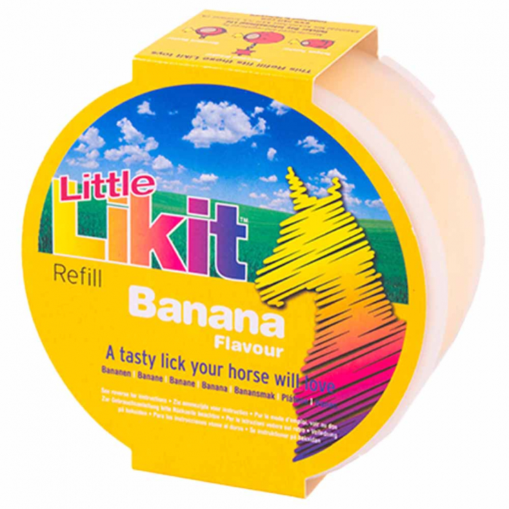 Likit Lick Stone Little Banana Refill without Holes 250g → Equinest