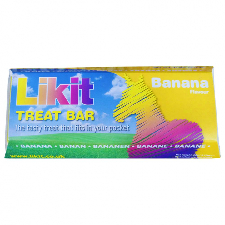 LikIt Horse Treat Bar Banana 90g → Equinest