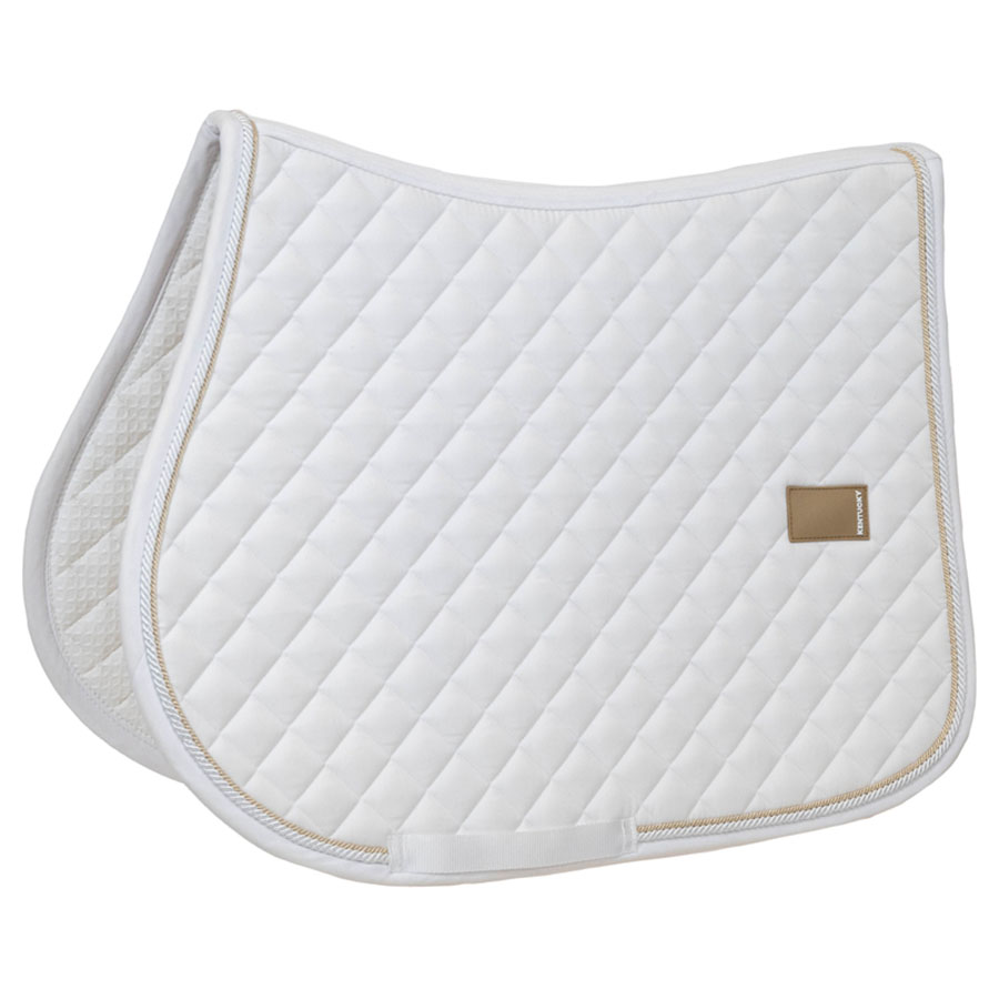 Kentucky Horsewear Saddle Pad Diamond Rope White → Equinest