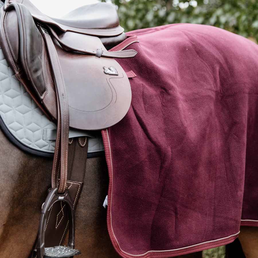 Kentucky Quarter Rug Heavy Fleece Bordeaux → Equinest