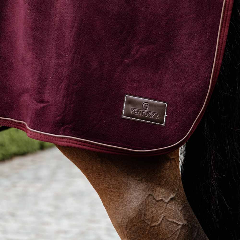 Kentucky Quarter Rug Heavy Fleece Bordeaux → Equinest