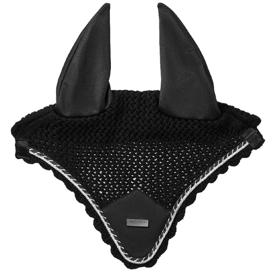 Equestrian Stockholm Ear Bonnet ES Black Edition → Equinest