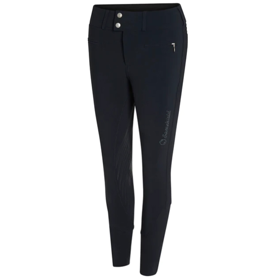 Samshield Riding Breeches Clara Knee Grip Navy Blue → Equinest